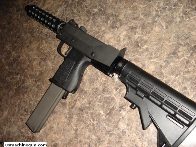 US Machinegun: AR Adapter & 6 Position Stock for M-11 Cobray Semi Auto ...